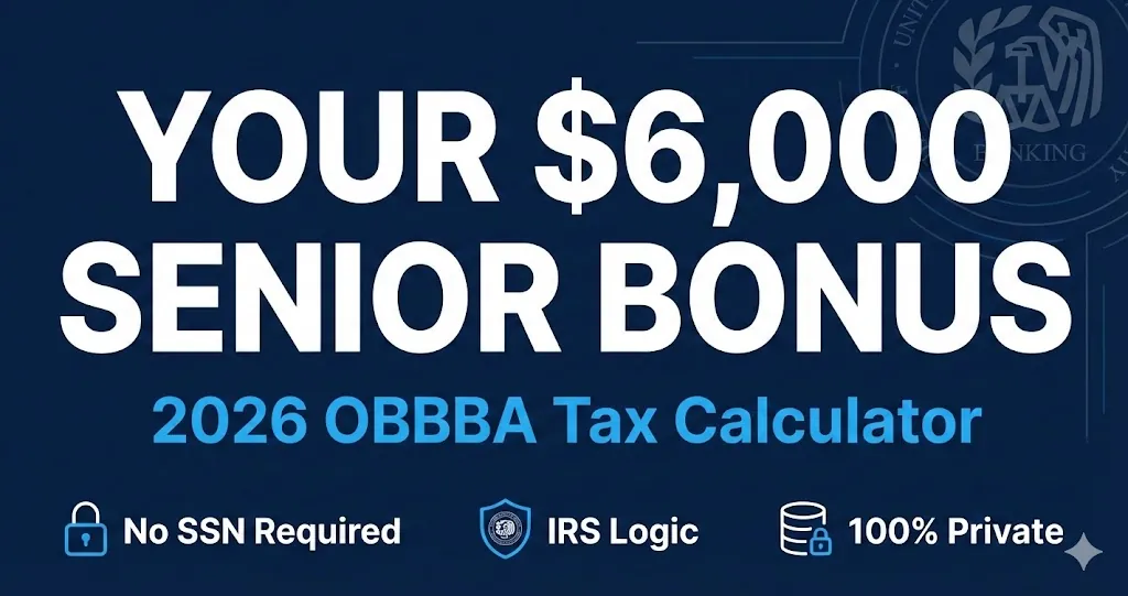 $6,000 Senior Tax Bonus Calculator | 2026 OBBBA Tool